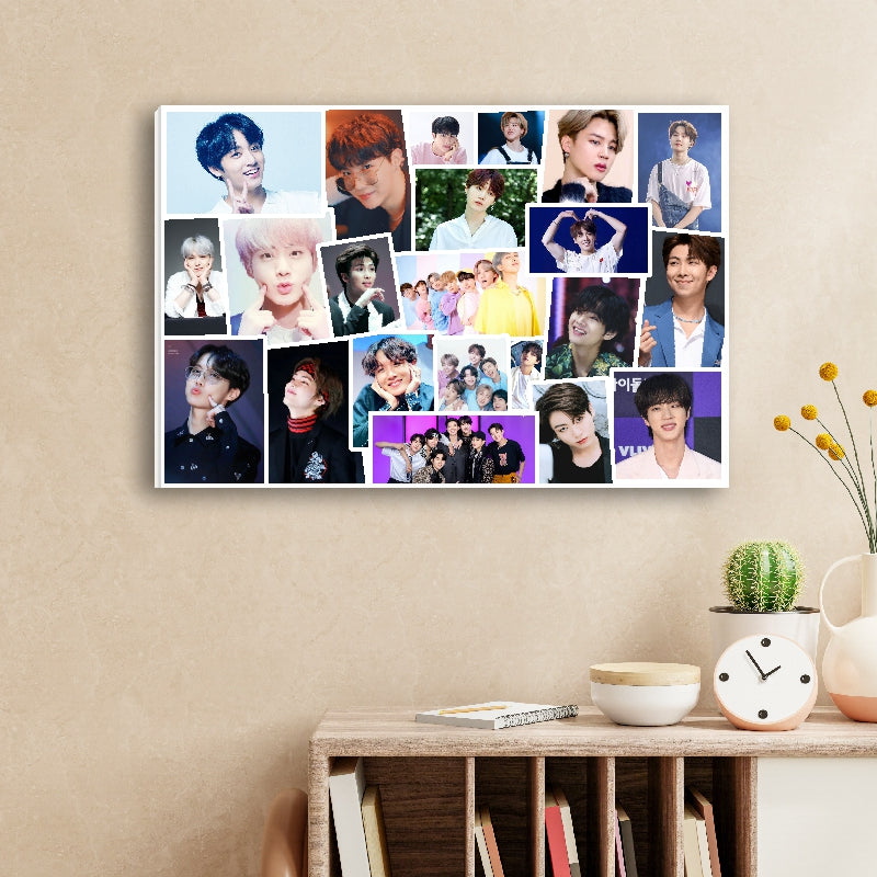 Photo Collage Custom Size | Personalized Canvas Wall Art